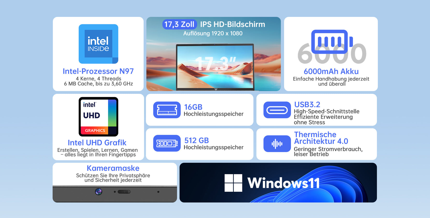 ACEMAGIC ‎AX17 Intel Alder Lake N97 17.3" Laptop – ACEMAGIC EU